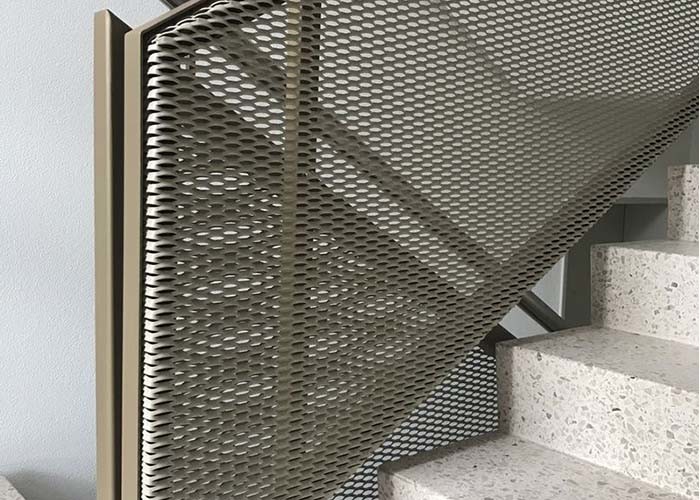 Expanded Metal Balustrade dan Railing Infill Panels Keselamatan, Kuat ...